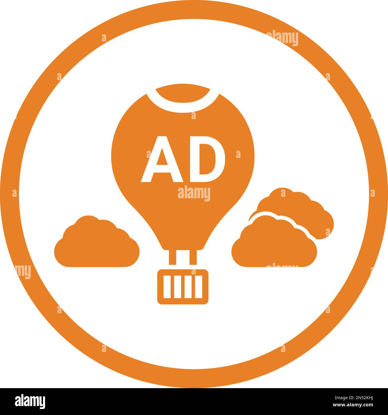 Balloon, ad icon is isolated on white background. Use for graphic and ...