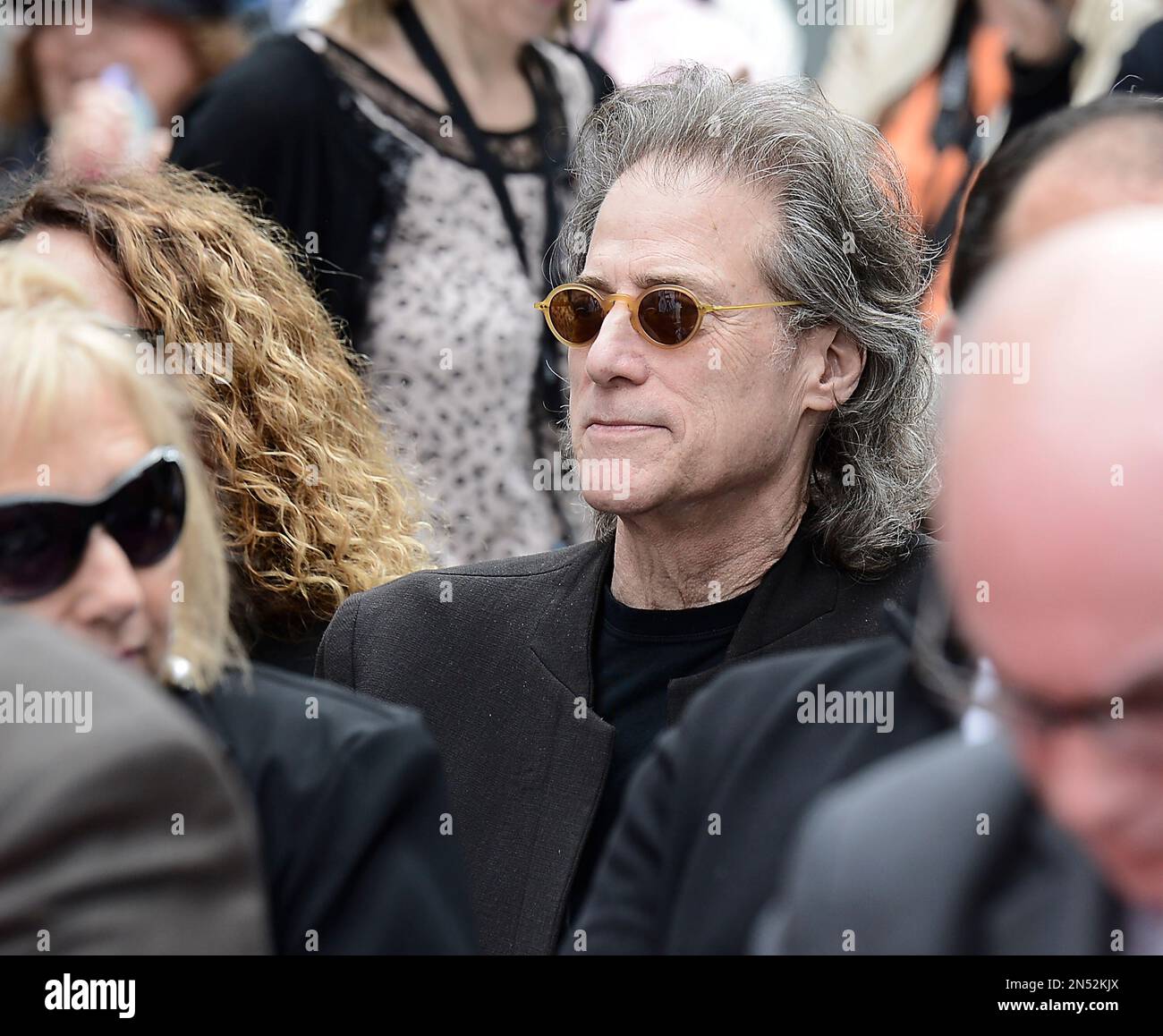 Actor and comedian Richard Lewis looks on as actor and comedian Jerry ...