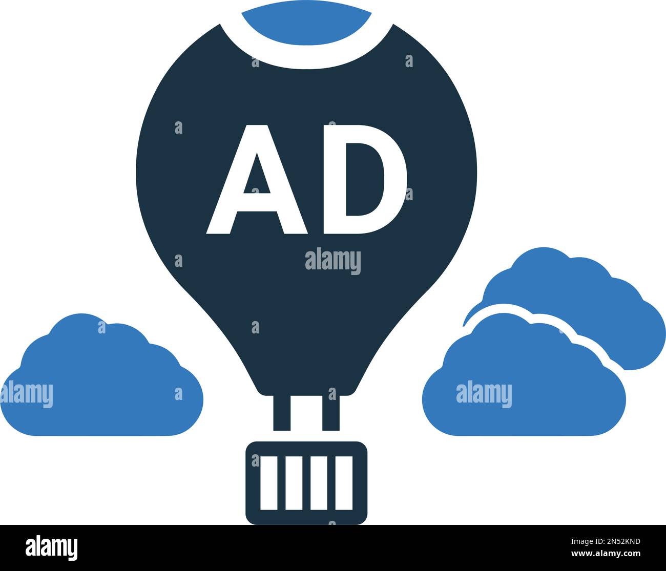 Balloon, ad icon is isolated on white background. Use for graphic and ...