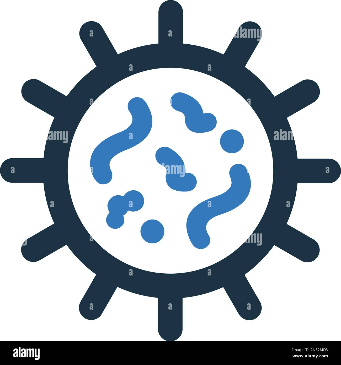 Bacteria, virus, microbe icon - Use for commercial purposes, print ...