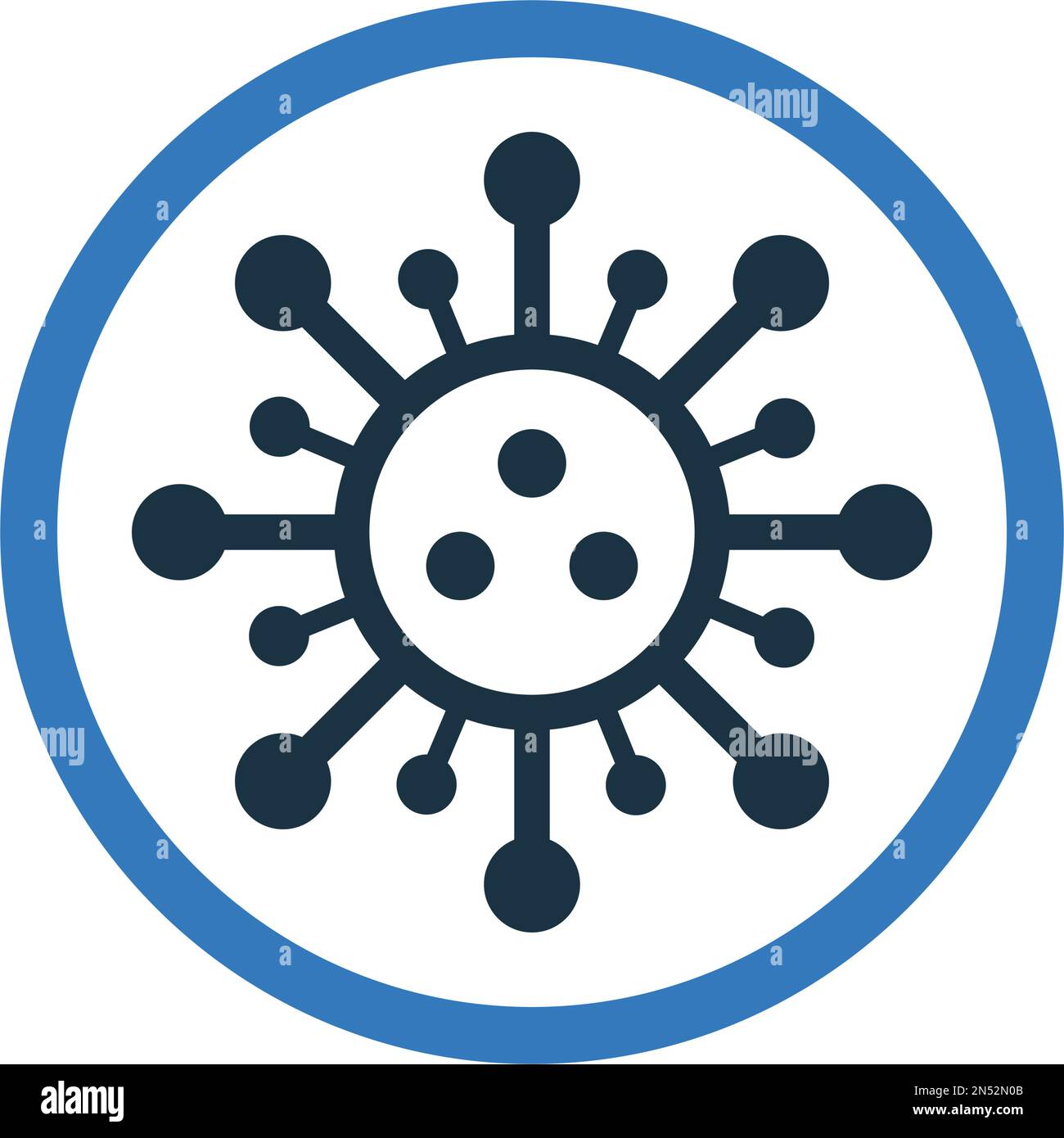 Bacteria, virus icon - Use for commercial purposes, print media, web or ...