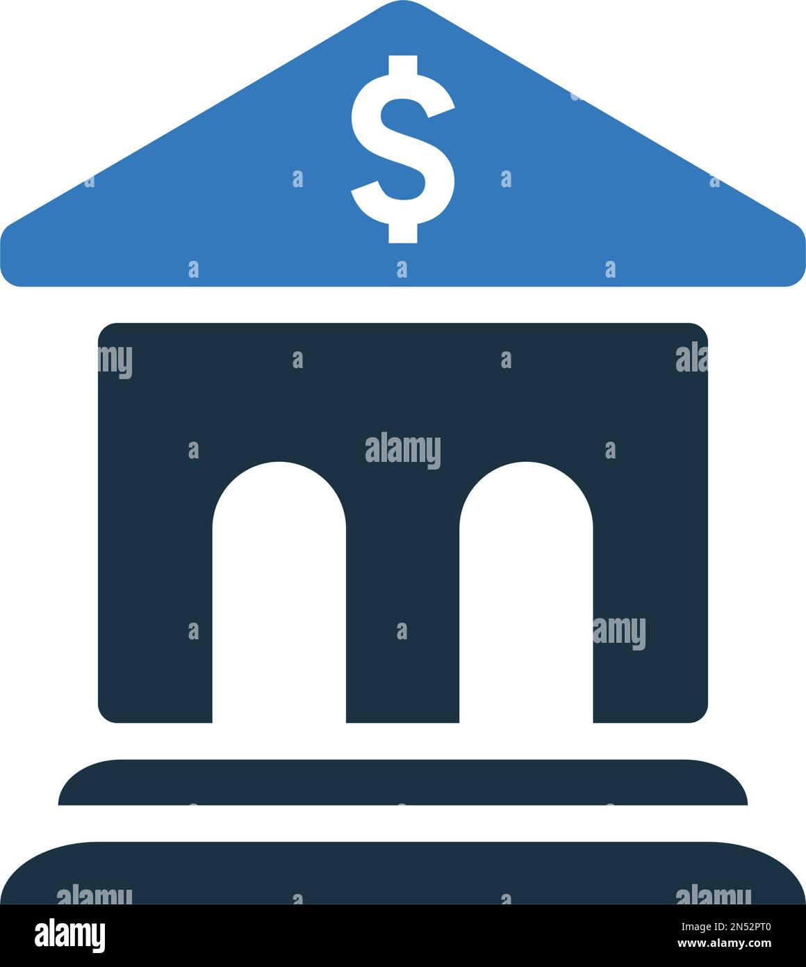 Bank building, banking icon - Use for commercial purposes, print media ...