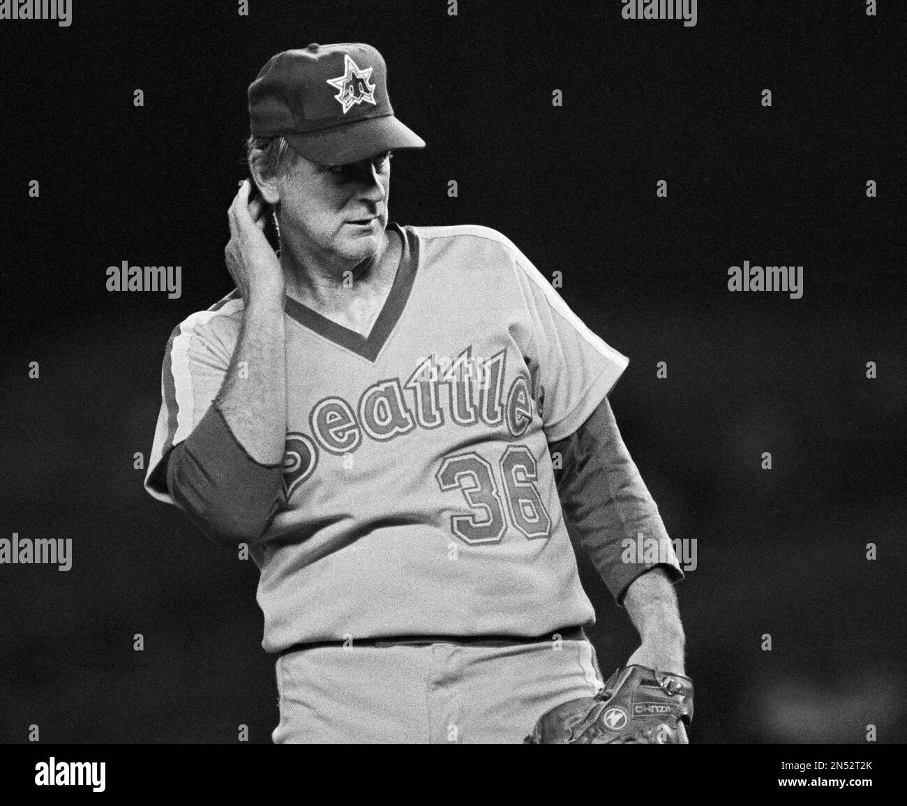 FILE - In this May 1, 1982 file photo, Seattle Mariners pitcher Gaylord ...