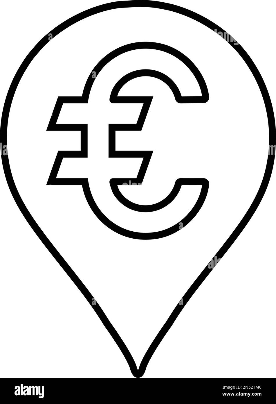 Bank map pointer Black and White Stock Photos & Images - Alamy