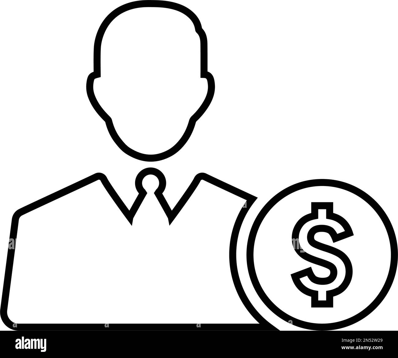 Banker, financial manager icon - Perfect use for designing and ...