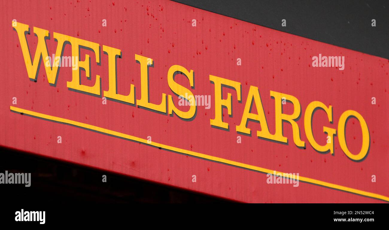 FILE - This Jan. 12, 2012 file photo shows the logo at a Wells Fargo ...