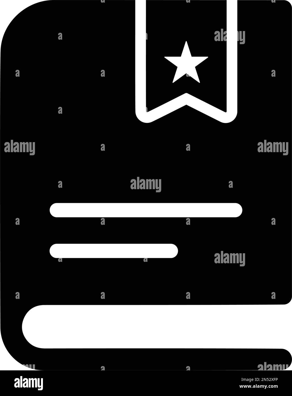 Book, bookmark icon is isolated on white background. Use for graphic ...