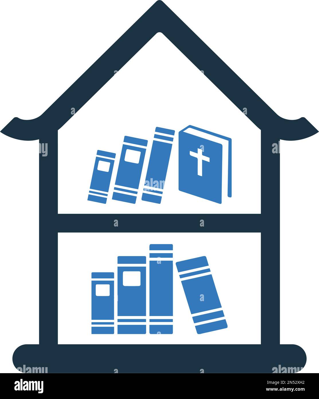 Book, library icon - Use for commercial purposes, print media, web or ...