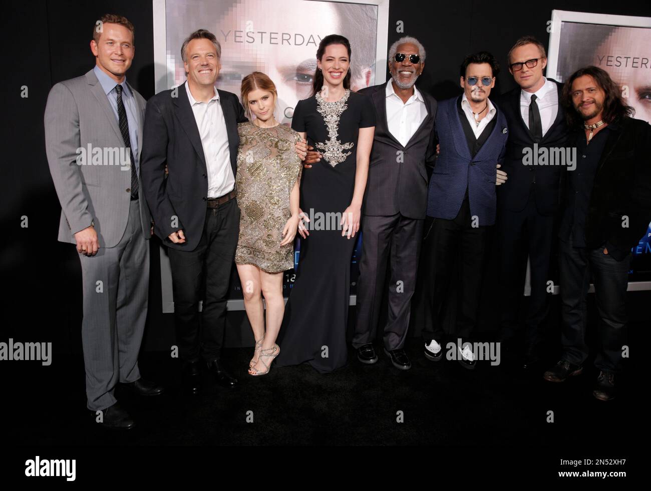 Cole Hauser and from left, Wally Pfister, Kate Mara, Rebecca Hall ...