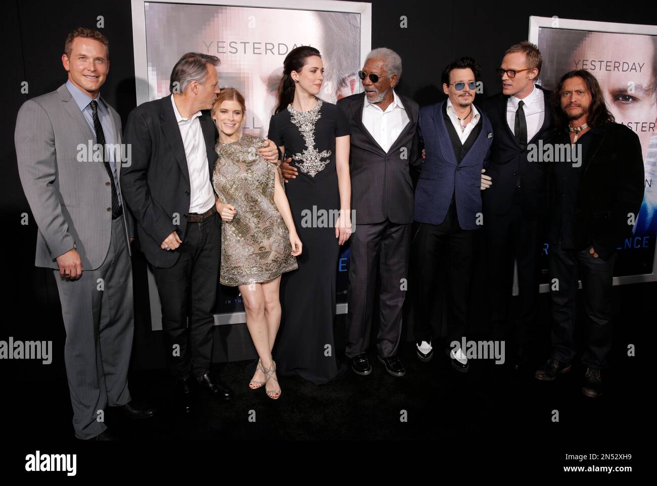 Cole Hauser and from left, Wally Pfister, Kate Mara, Rebecca Hall ...