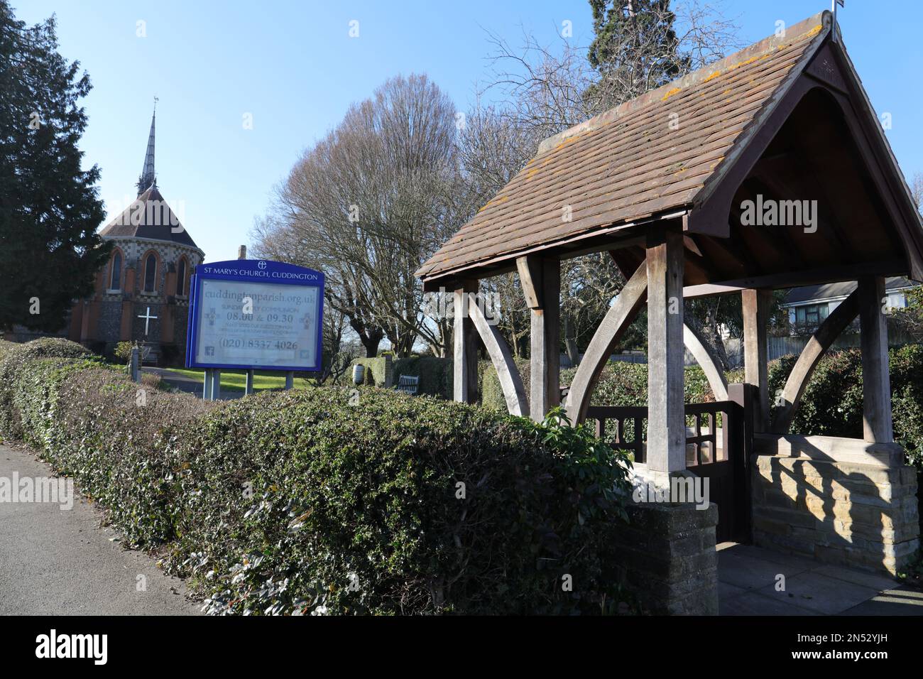 St. Mary's Church, Cuddington, Surrey Stock Photo - Alamy