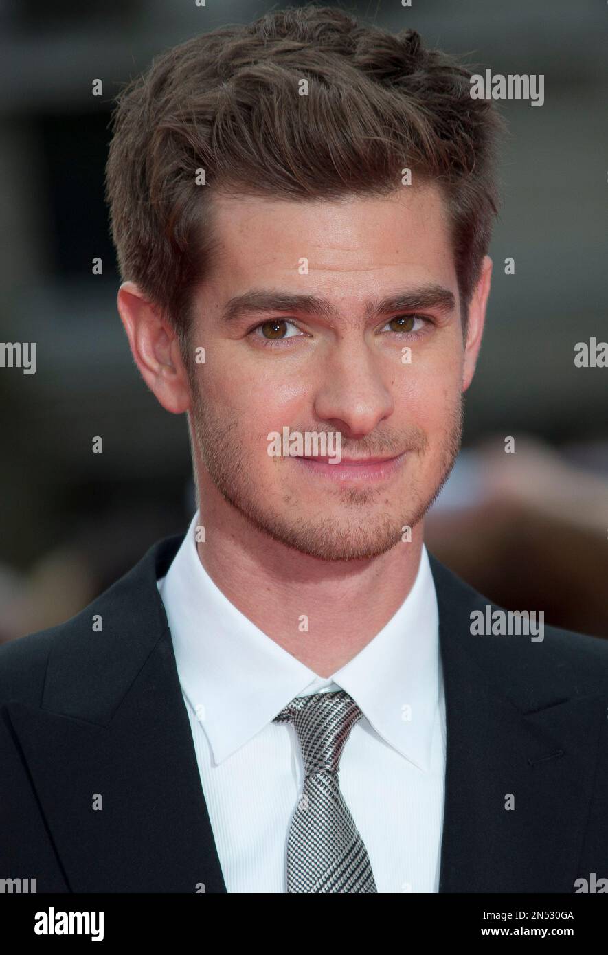 British actor Andrew Garfield arrives for the World premiere of The ...