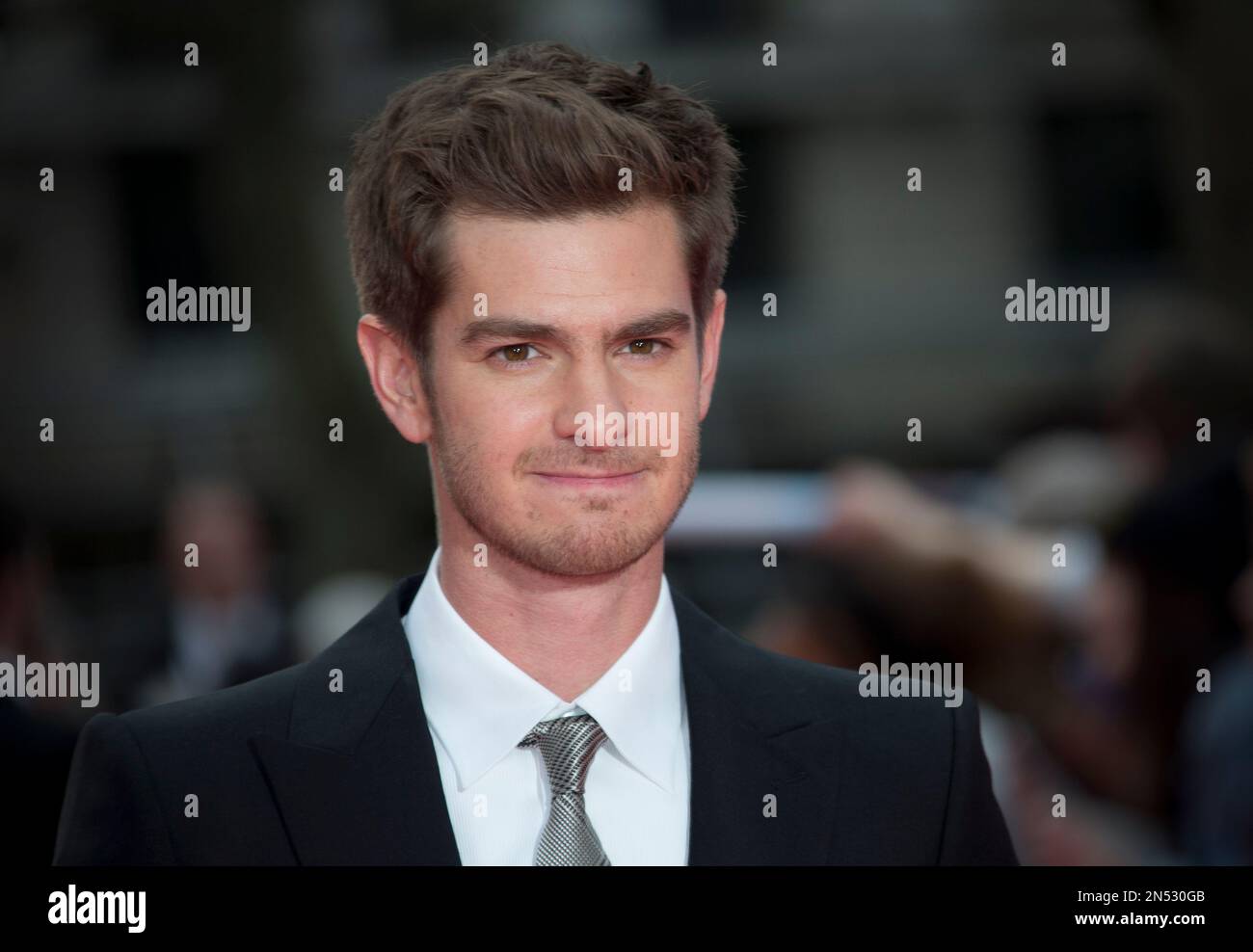 British actor Andrew Garfield arrives for the World premiere of The ...