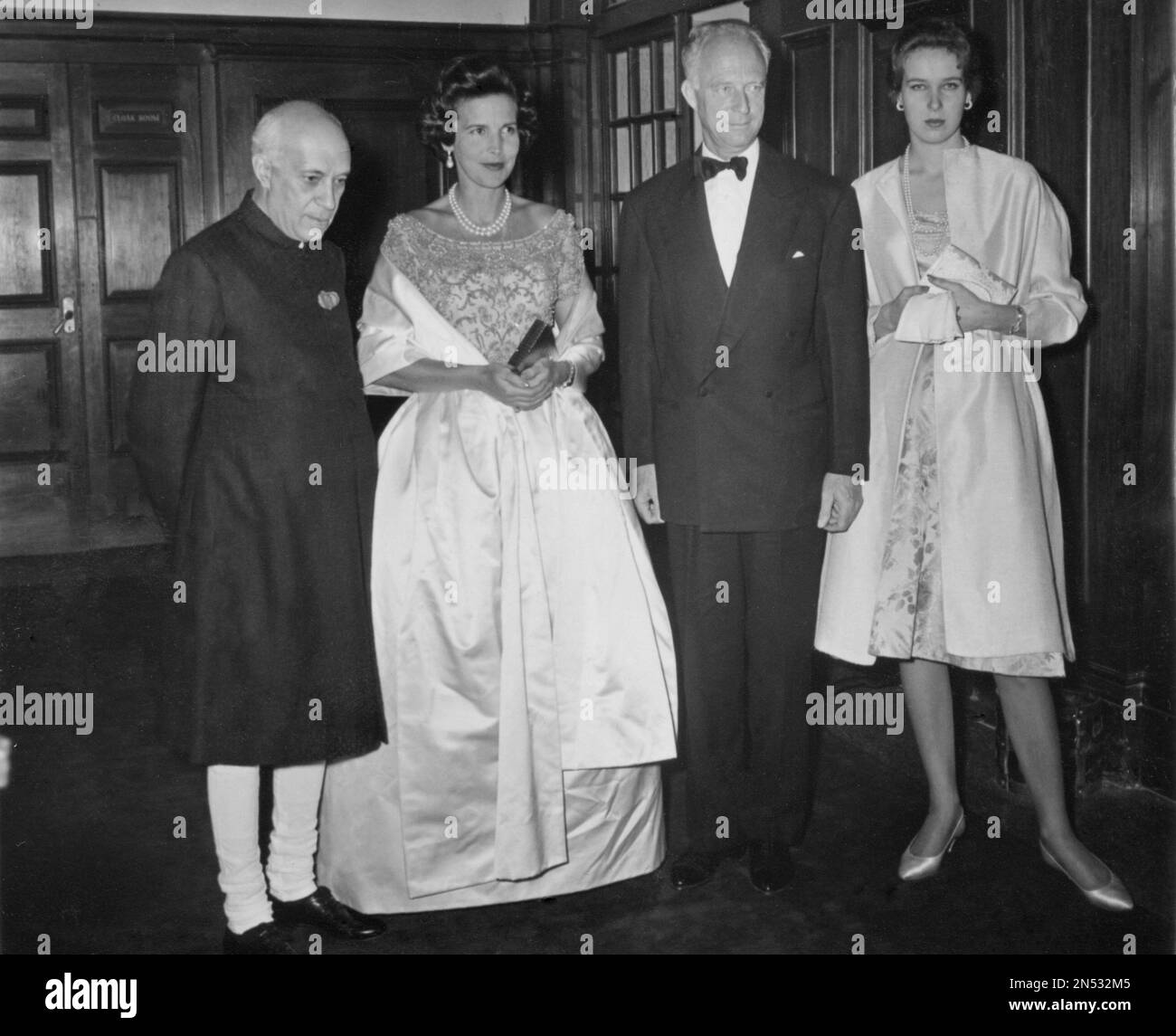 Former King Leopold II of Belgian, his wife Princess Liliane De Rethy ...