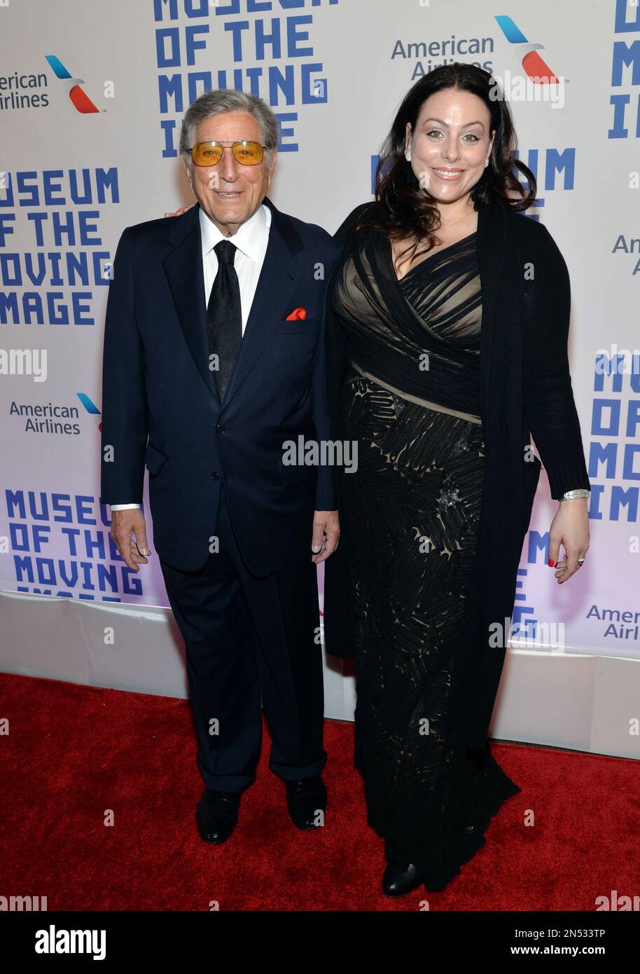 Tony Bennett and daughter Joanna Bennett attend the Museum of the ...