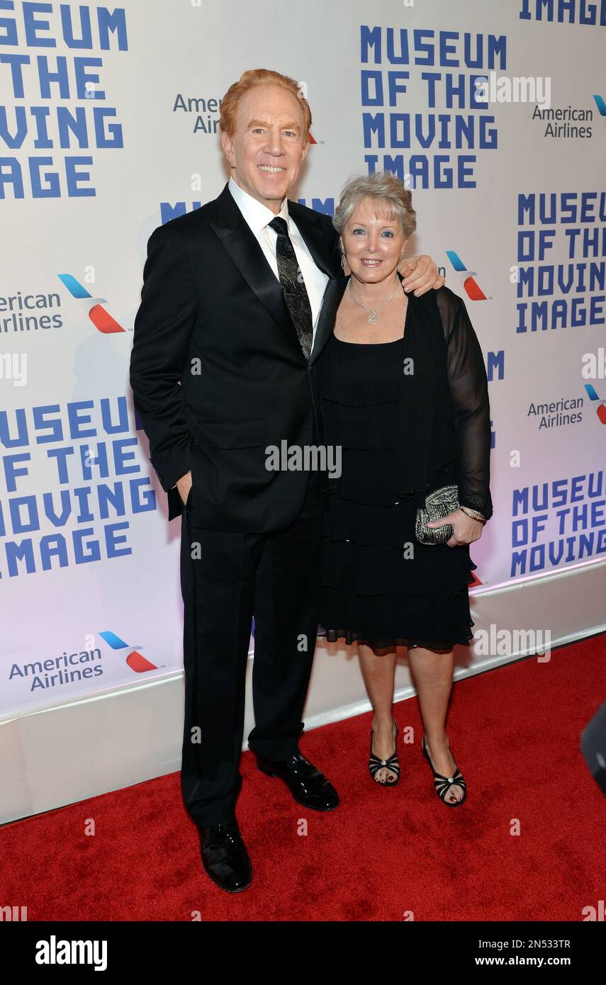 Alan Kalter and wife Peggy attend the Museum of the Moving Image salute ...