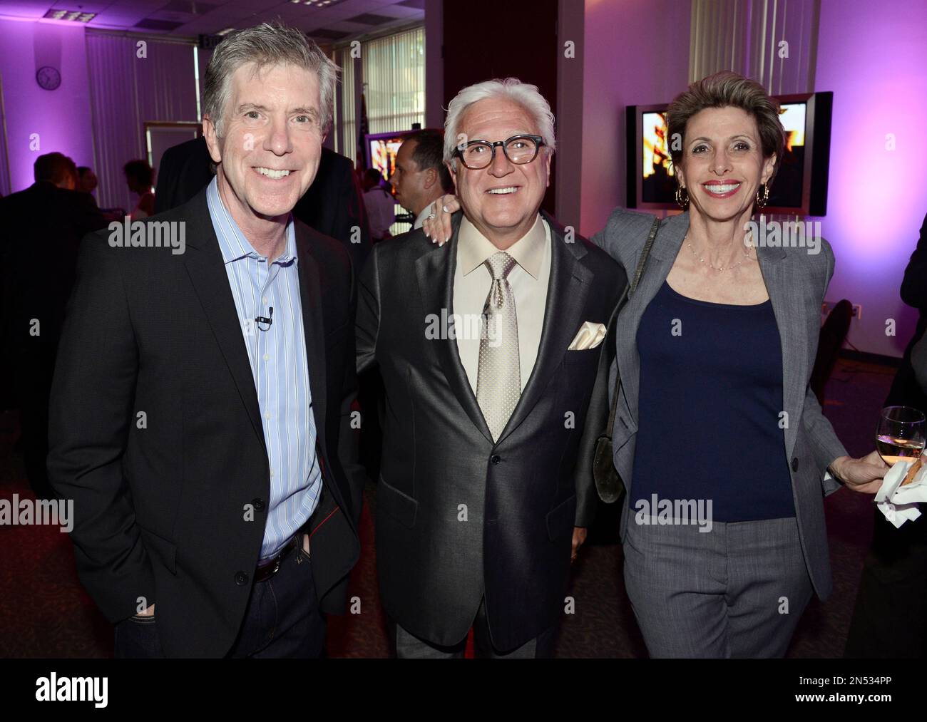 Tom Bergeron, and from left, Vin Di Bona and Erica Di Bona attend "An ...