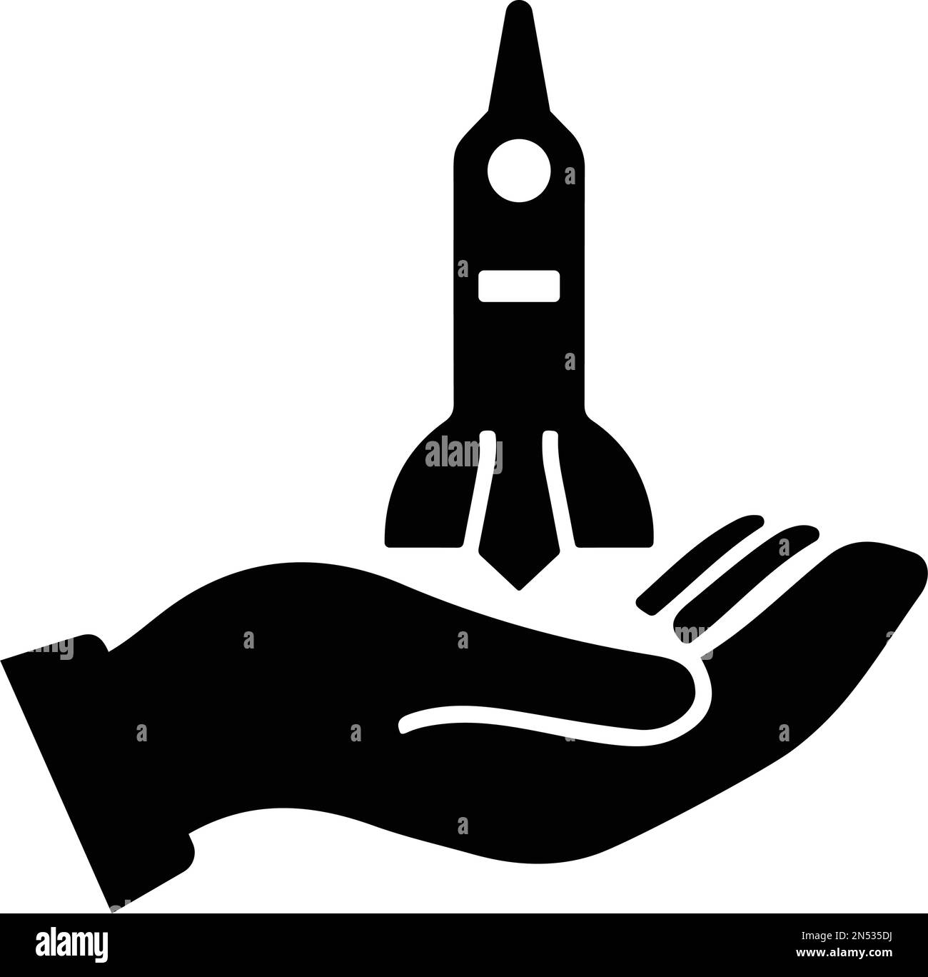 Launch, product, project icon is isolated on white background. Use for ...