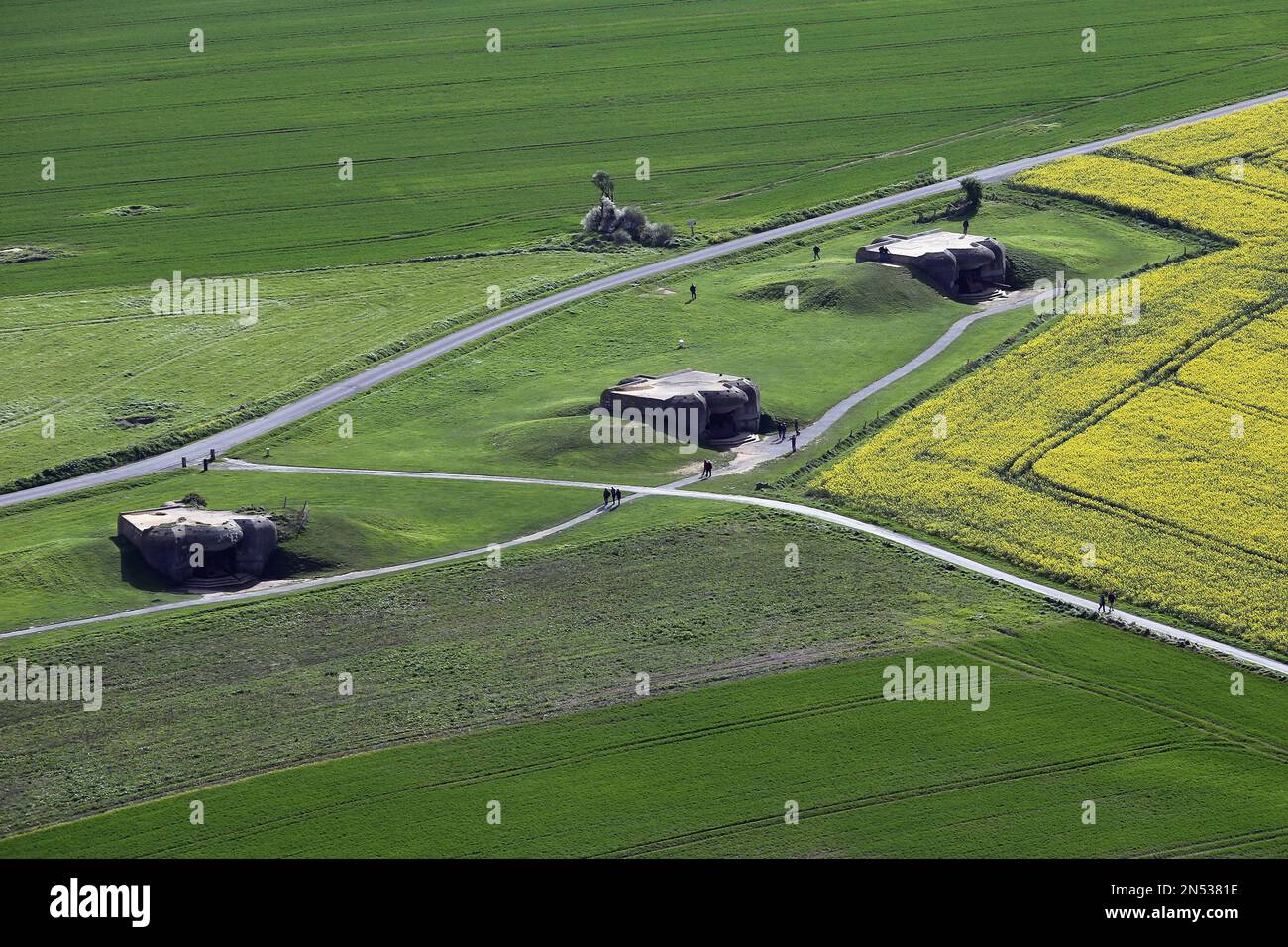 The Longues-sur-Mer battery is pictured Tuesday, April 8, 2014 in ...