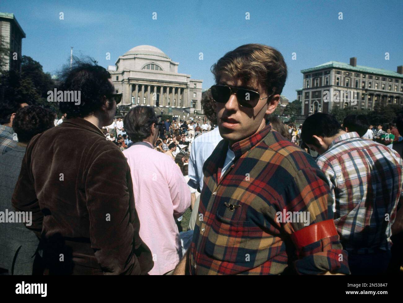 Student leader Mark Rudd of the Students for a Democratic Society is ...