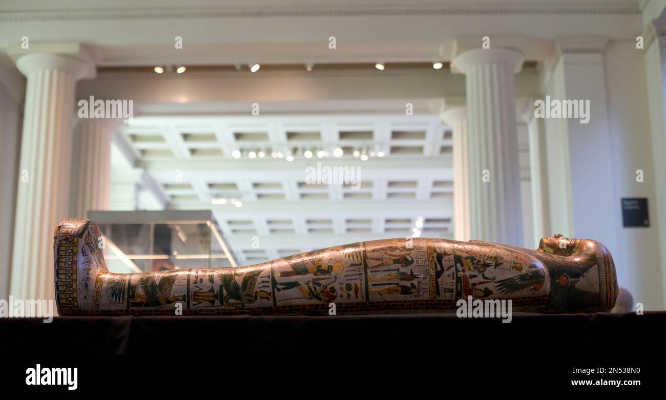 The Mummy of Tamut, a temple singer around 900 BC, is shown during a ...