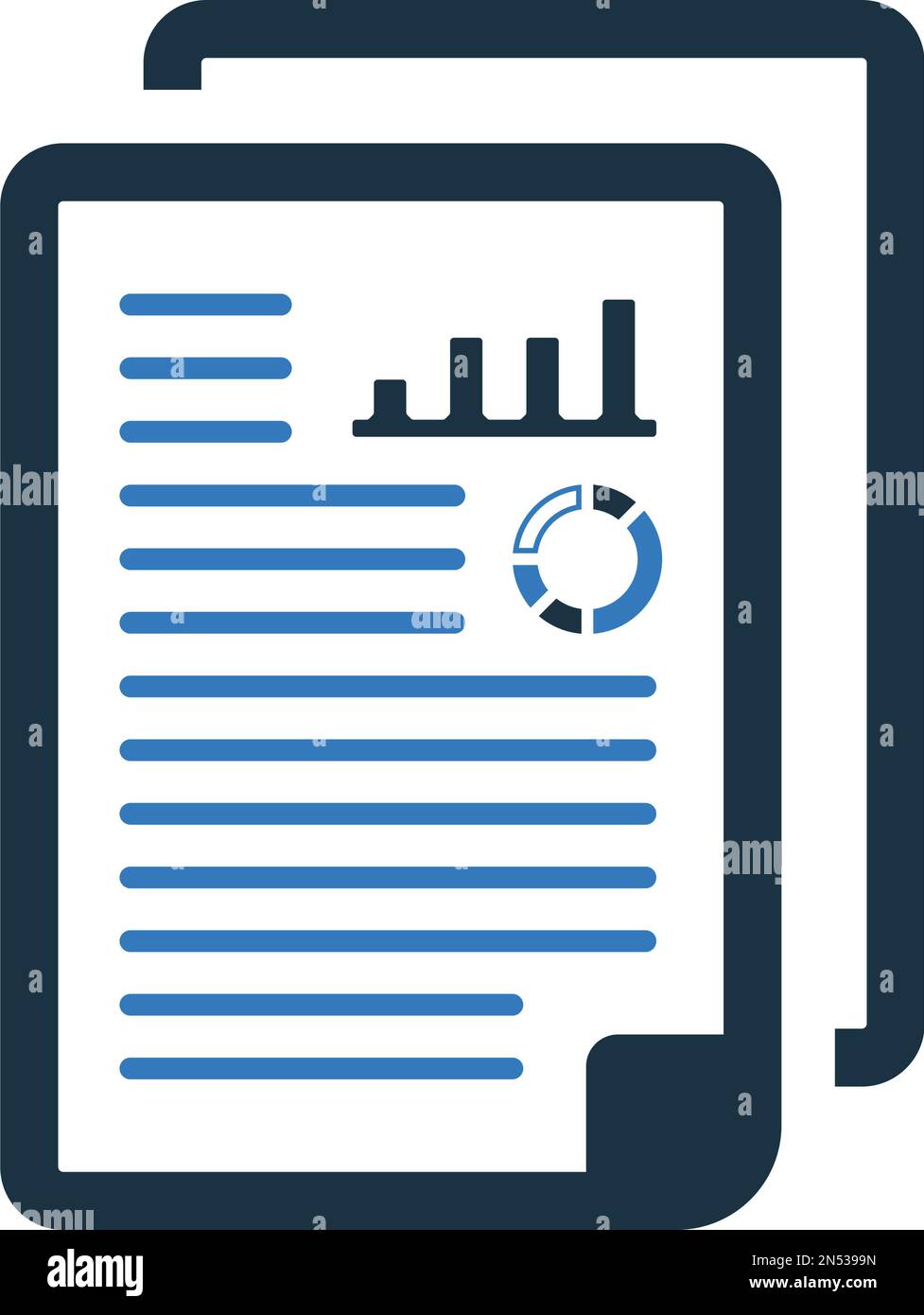 Business, report, analysis icon - Vector EPS file. Perfect use for print media, web, stock ...