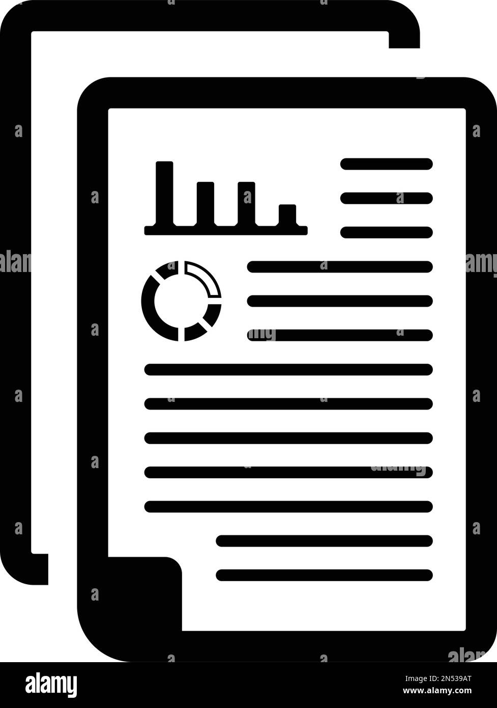 Business, report, analysis icon - Vector EPS file. Perfect use for print media, web, stock ...