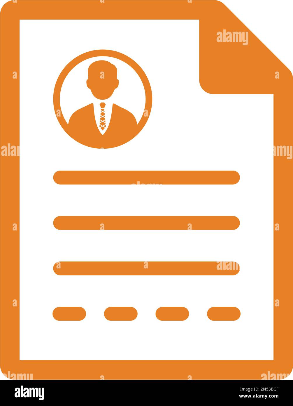 CV, personal profile icon. Well organized simple vector illustration ... CV, personal profile icon. Well organized simple vector illustration ...