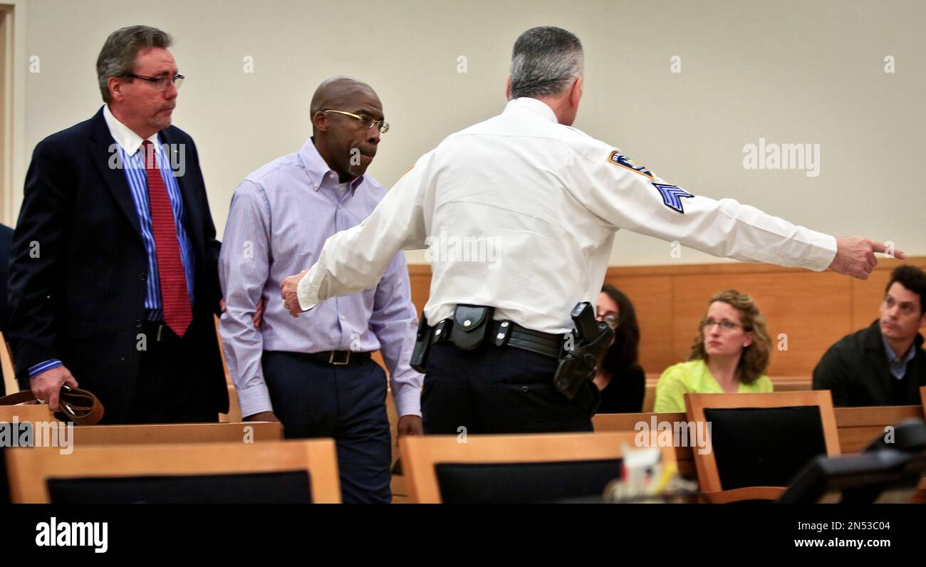 Jonathan Fleming, center, is escorted to his seat in Brooklyn's Supreme ...