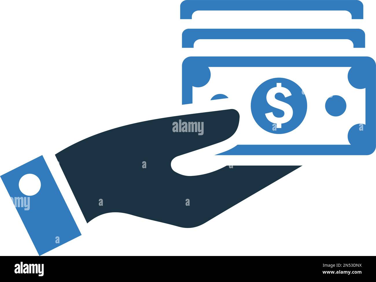 Cash, dollar, payment, money, cash in hand icon. use in designing and ...