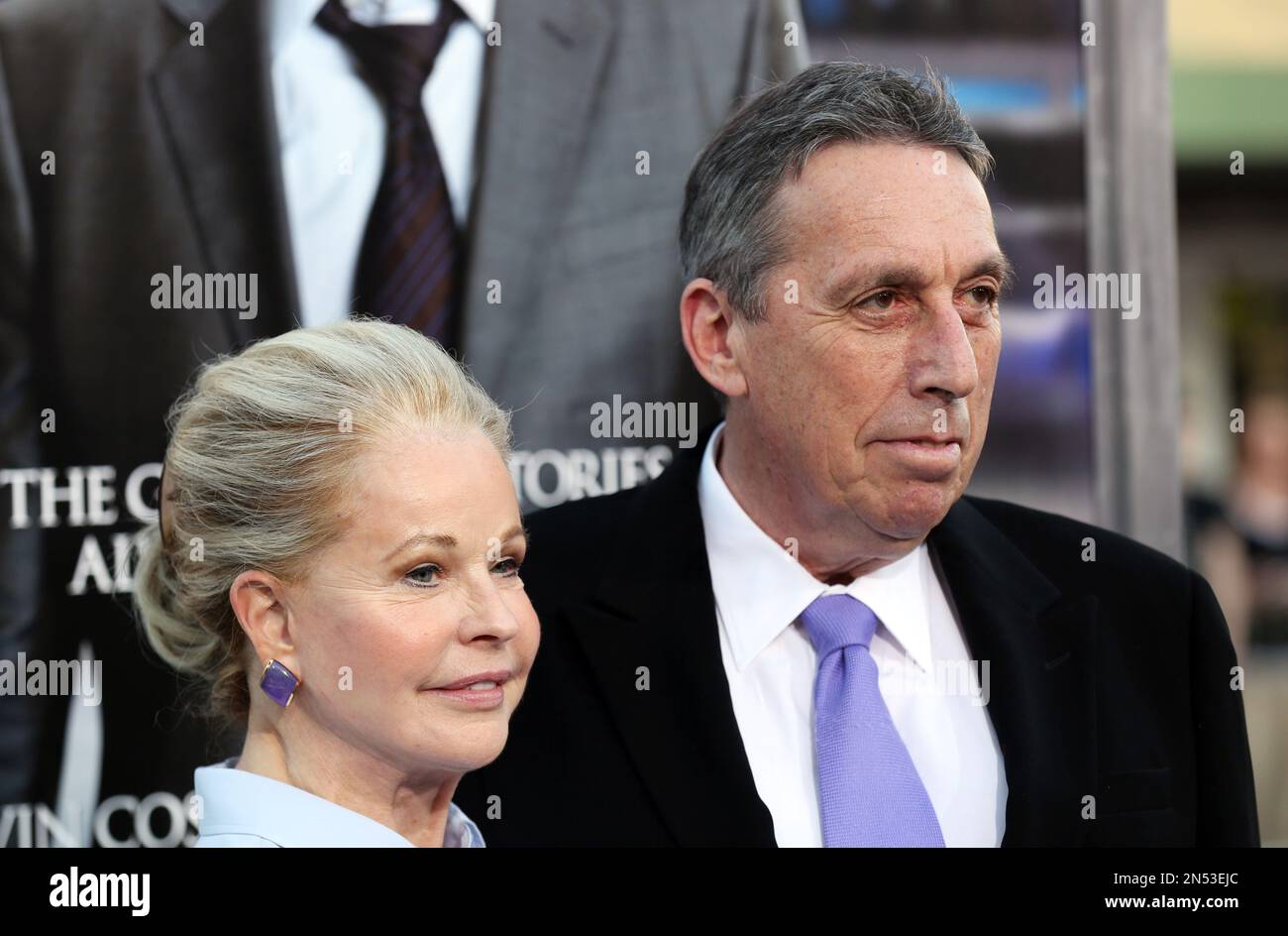 Ivan Reitman, right, and Genevieve Robert arrives at the premiere of ...