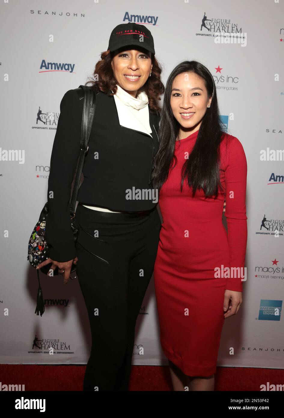 Tamara Tunie, left, and Michelle Kwan attend the 2014 Skating With The ...