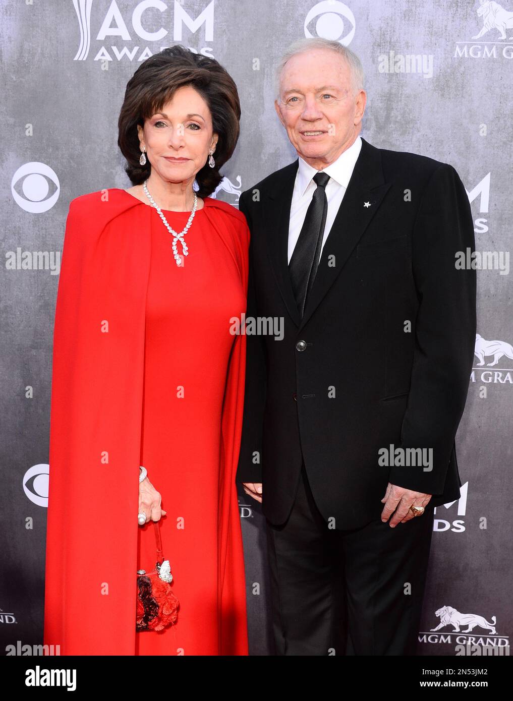Gene Jones, left, and Jerry Jones arrive at the 49th annual Academy of ...