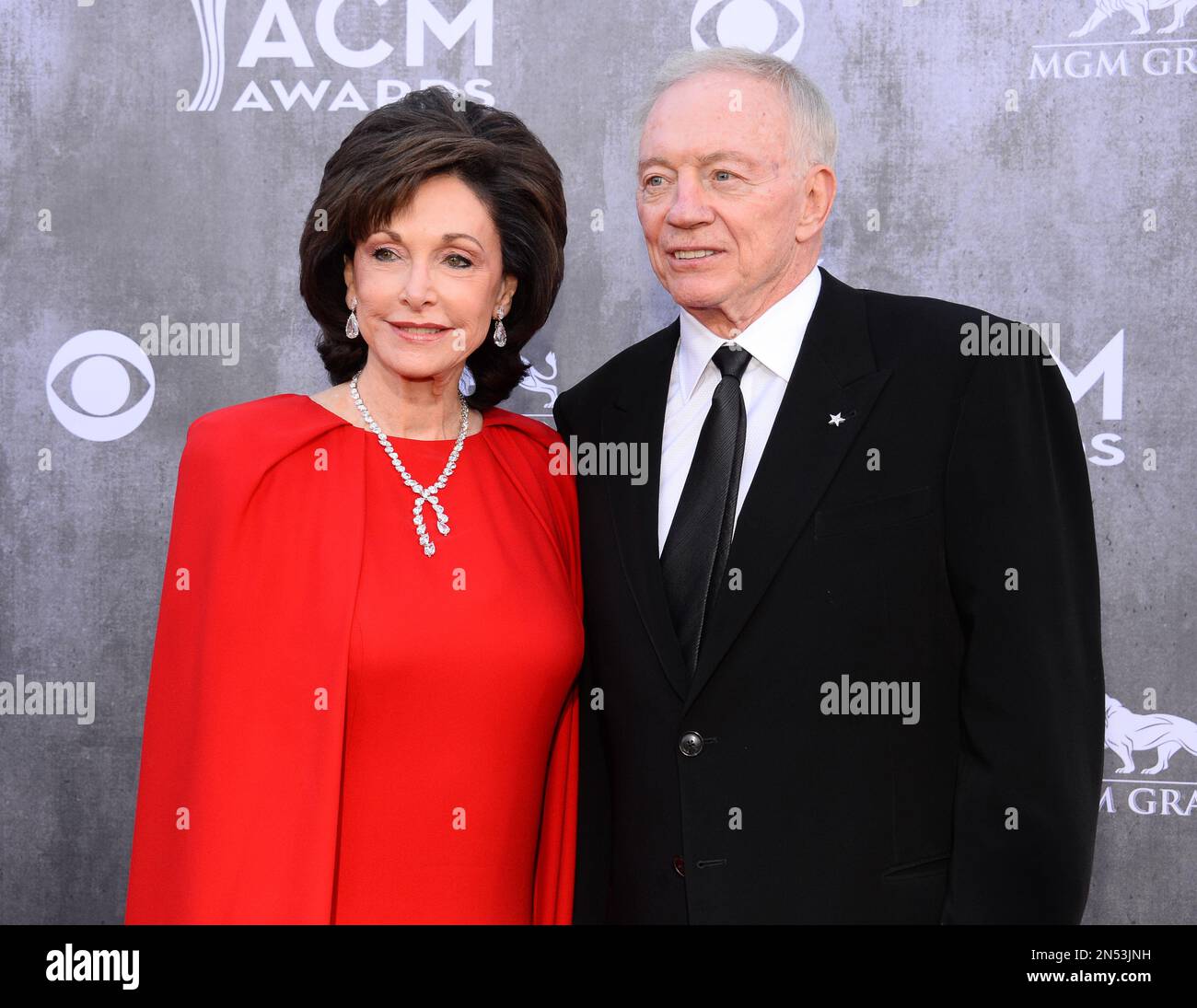Gene Jones, left, and Jerry Jones arrive at the 49th annual Academy of ...