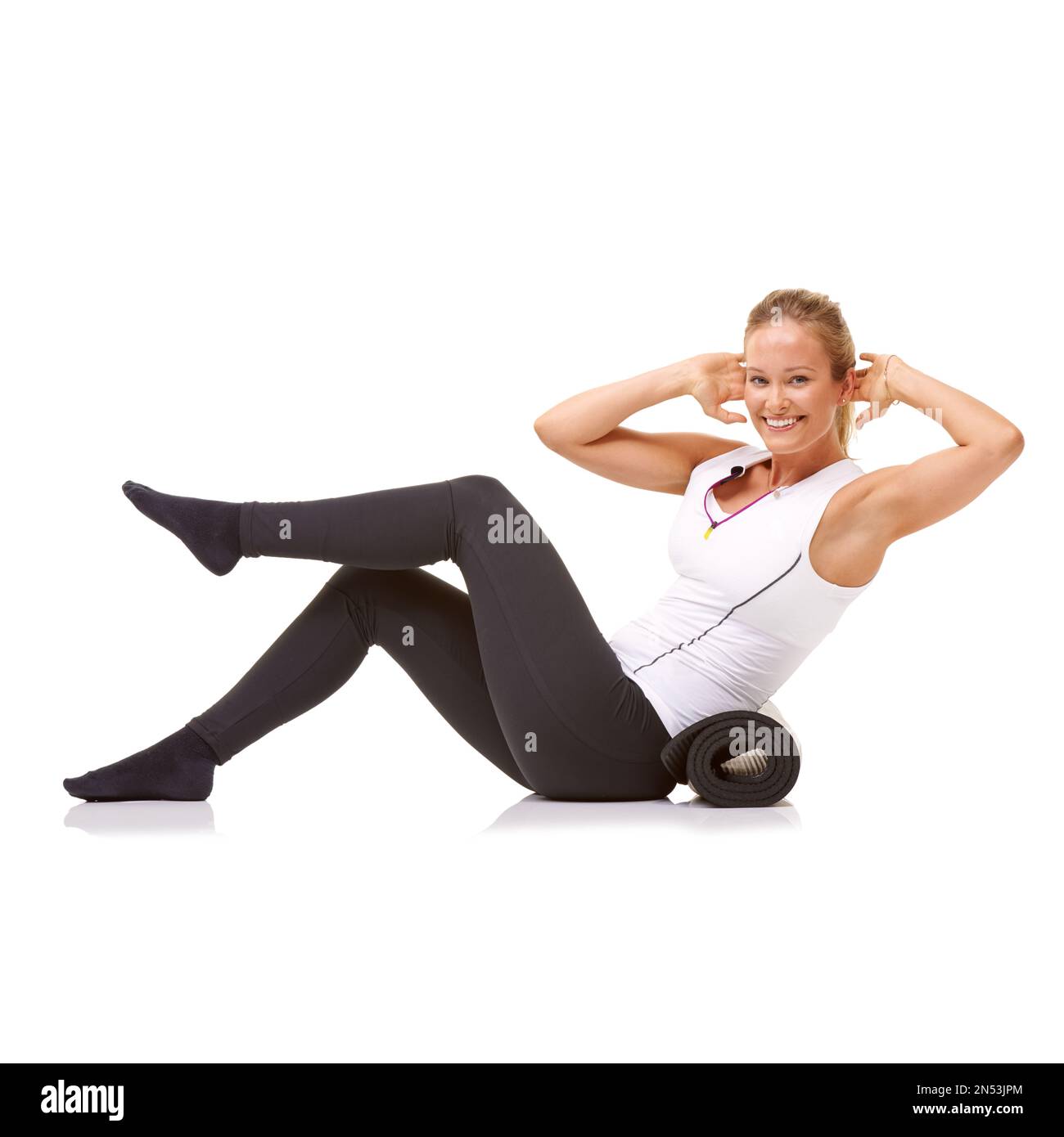 Toning up muscles young Cut Out Stock Images & Pictures - Alamy