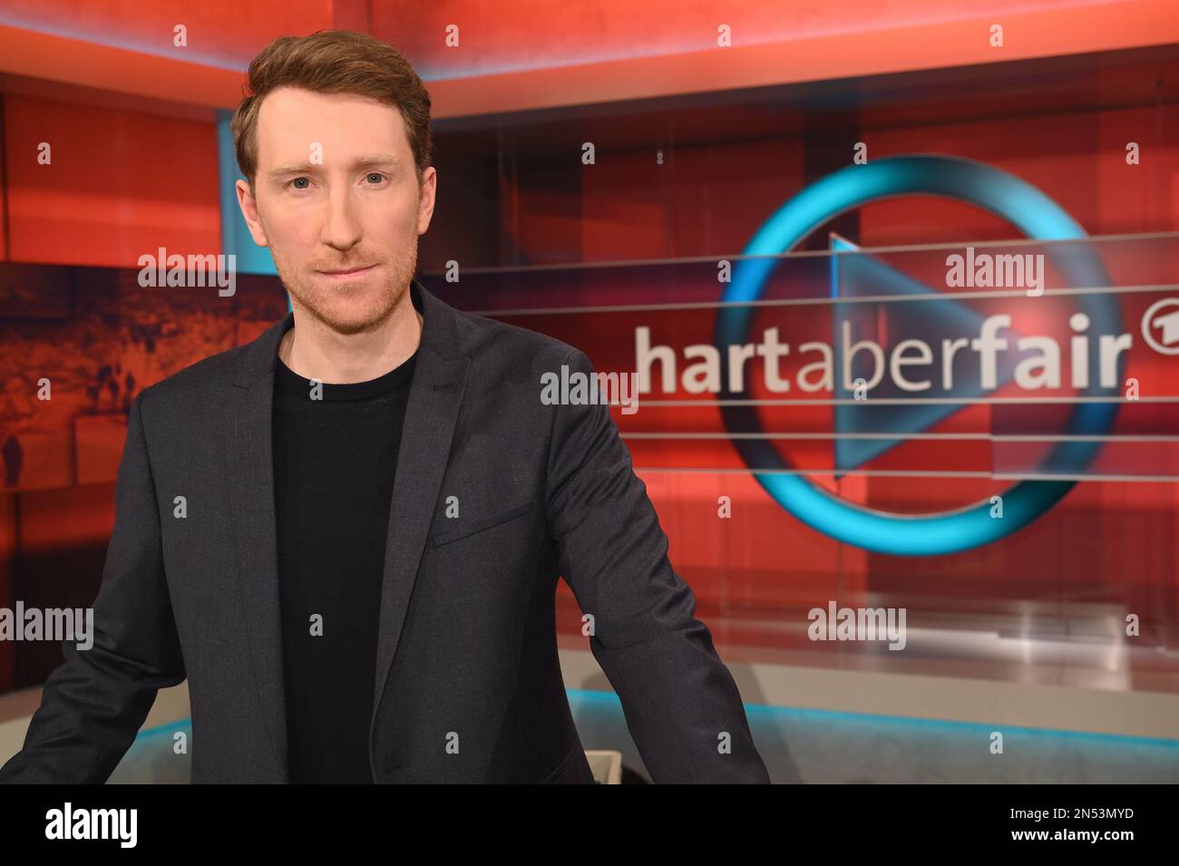 Cologne, Germany. 06th Feb, 2023. The presenter Louis Klamroth poses in ...