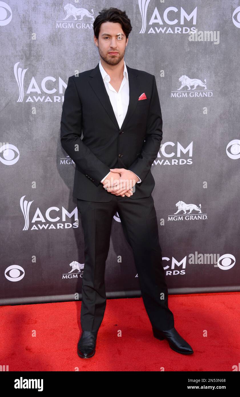 Austin Webb arrives at the 49th annual Academy of Country Music Awards ...