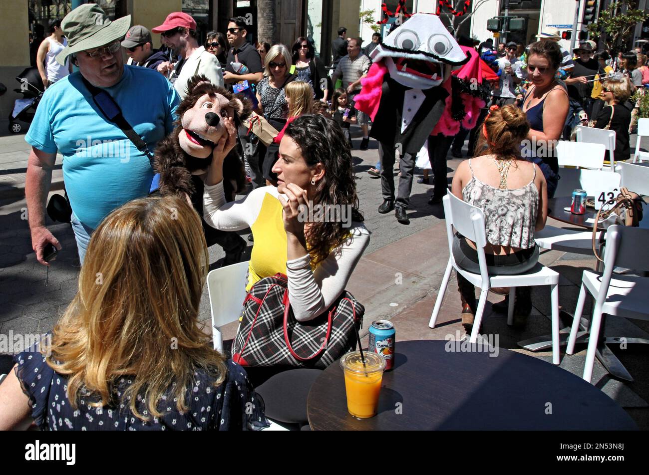 Participants show off their puppets during the Second Annual L.A ...