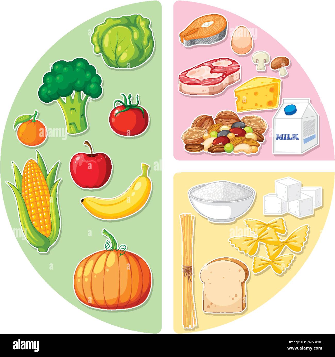 Main food groups macronutrients vector illustration Stock Vector Image ... Main food groups macronutrients vector illustration Stock Vector Image ...