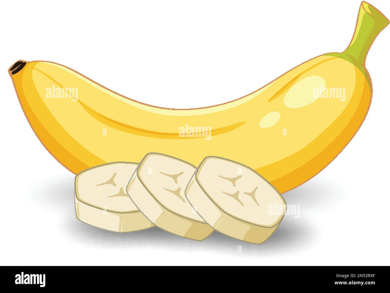 Isolated banana fruit cartoon illustration Stock Vector Image & Art - Alamy