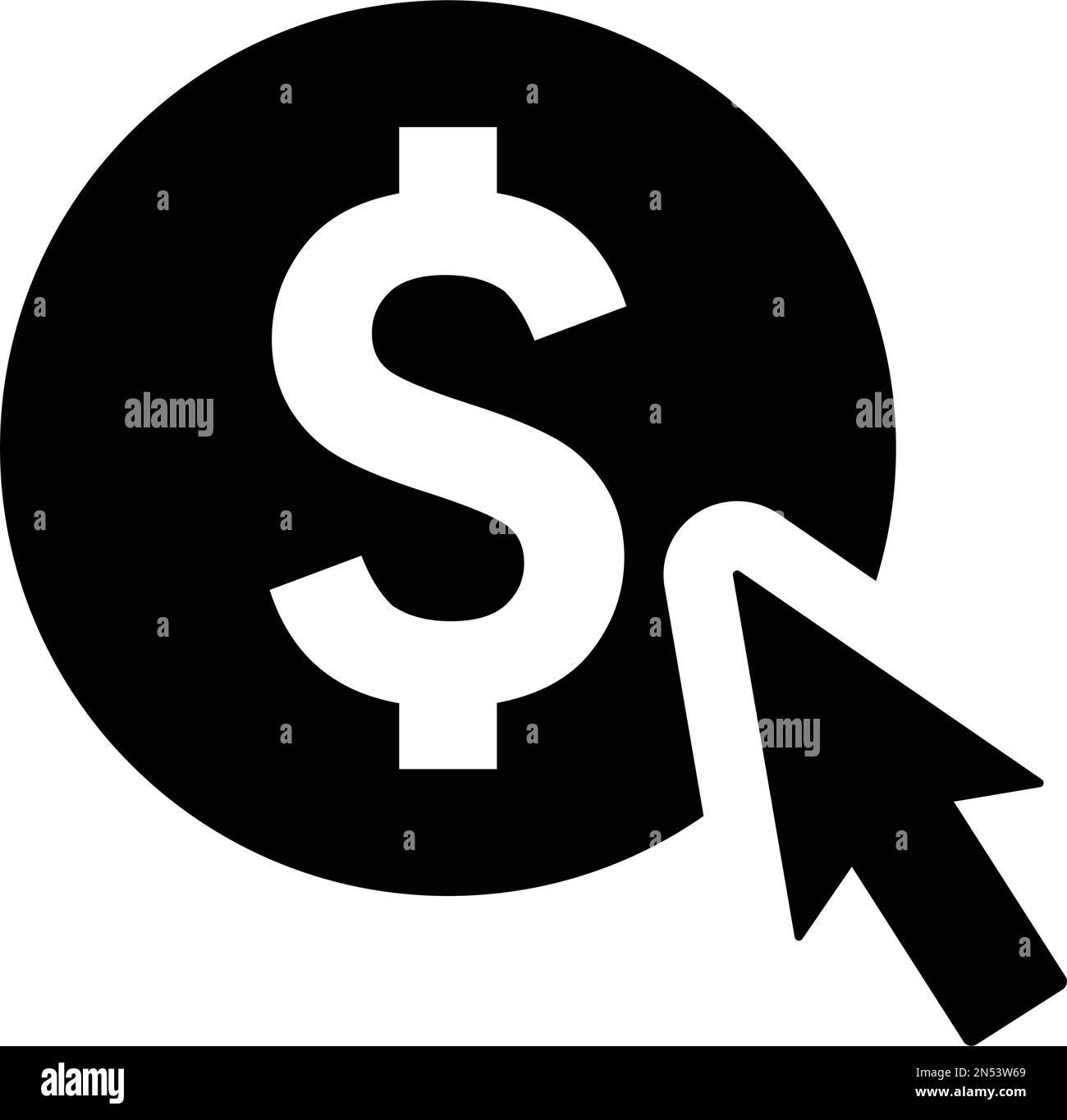 Click, payment icon - Simple editable vector EPS file Stock Vector ...