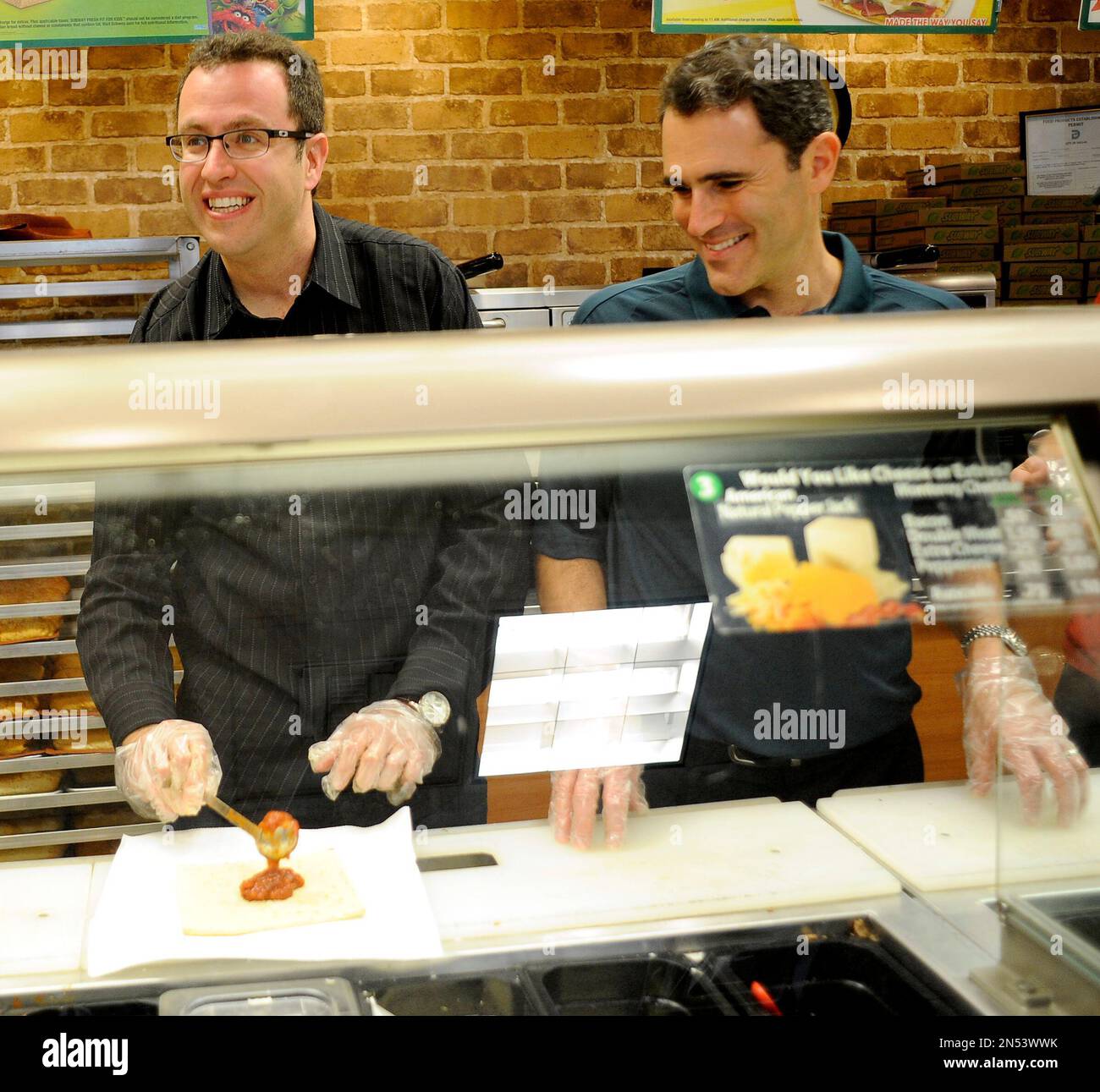 IMAGE DISTRIBUTED FOR SUBWAY - Seth Davis and Jared 'The Subway Guy ...