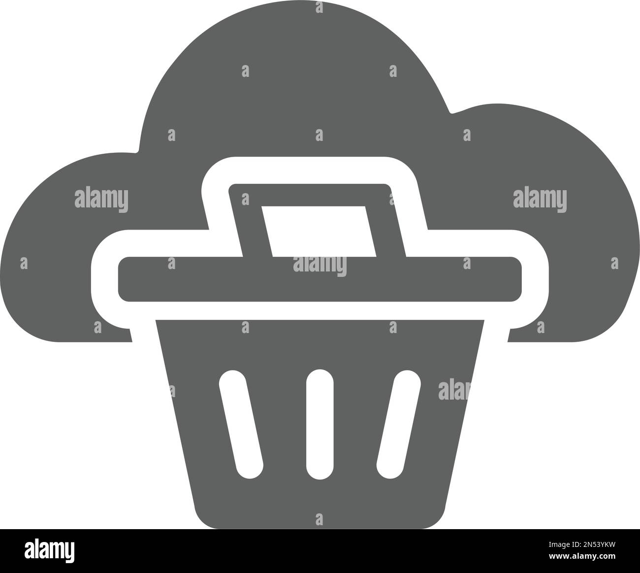 Cloud, shopping, basket icon - Use for commercial purposes, print media ...