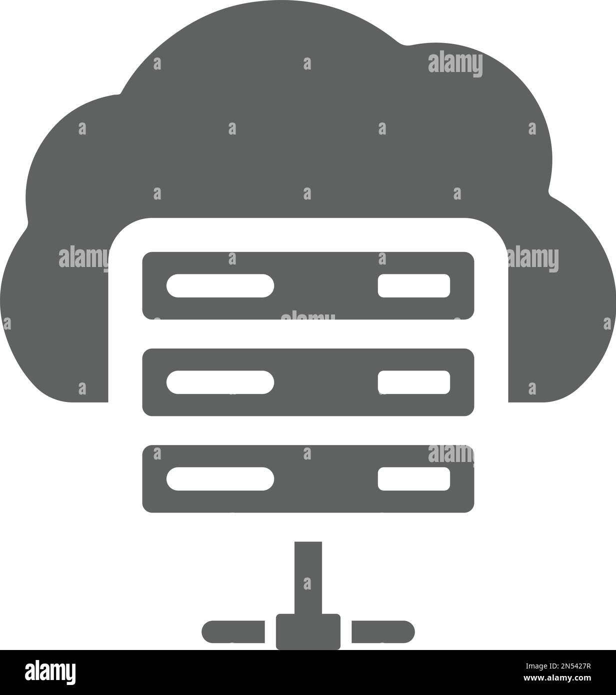 Cloud, computing, database icon - Simple editable vector EPS file Stock Vector Image & Art - Alamy
