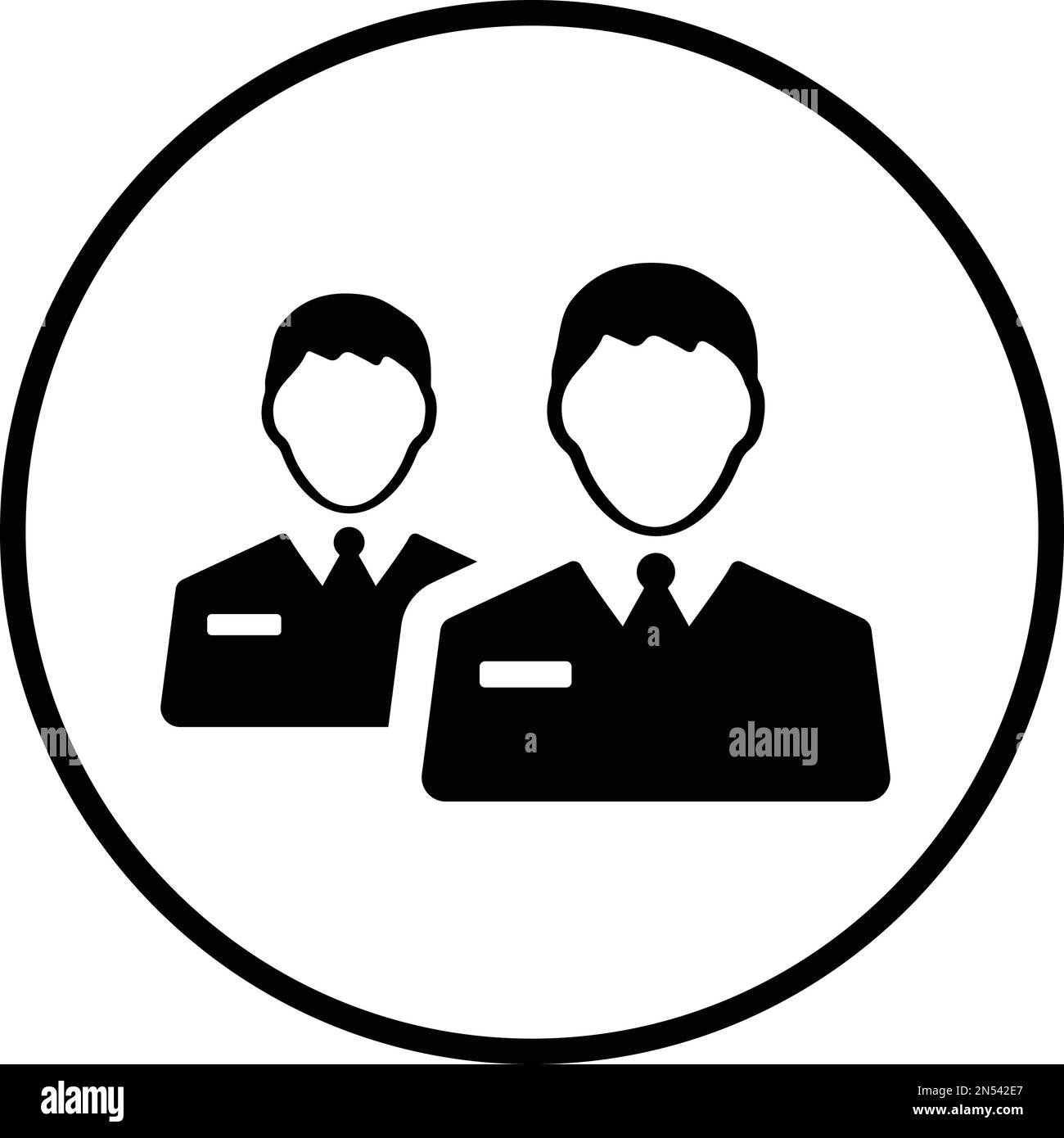 Managers, people icon - Simple editable vector EPS file Stock Vector ...