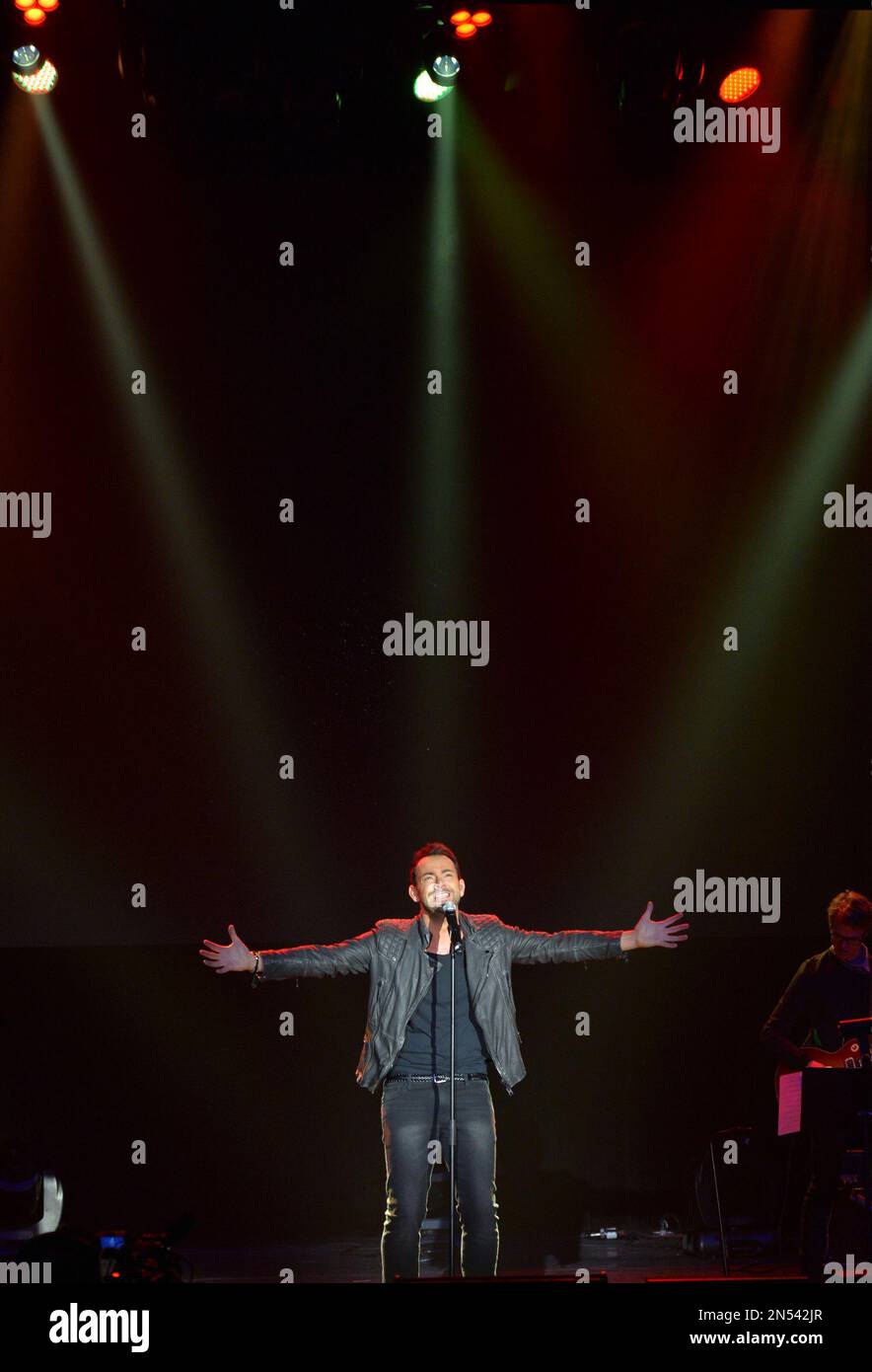 British singer Ben Forster performs as "Jesus" at the "Jesus Christ ...