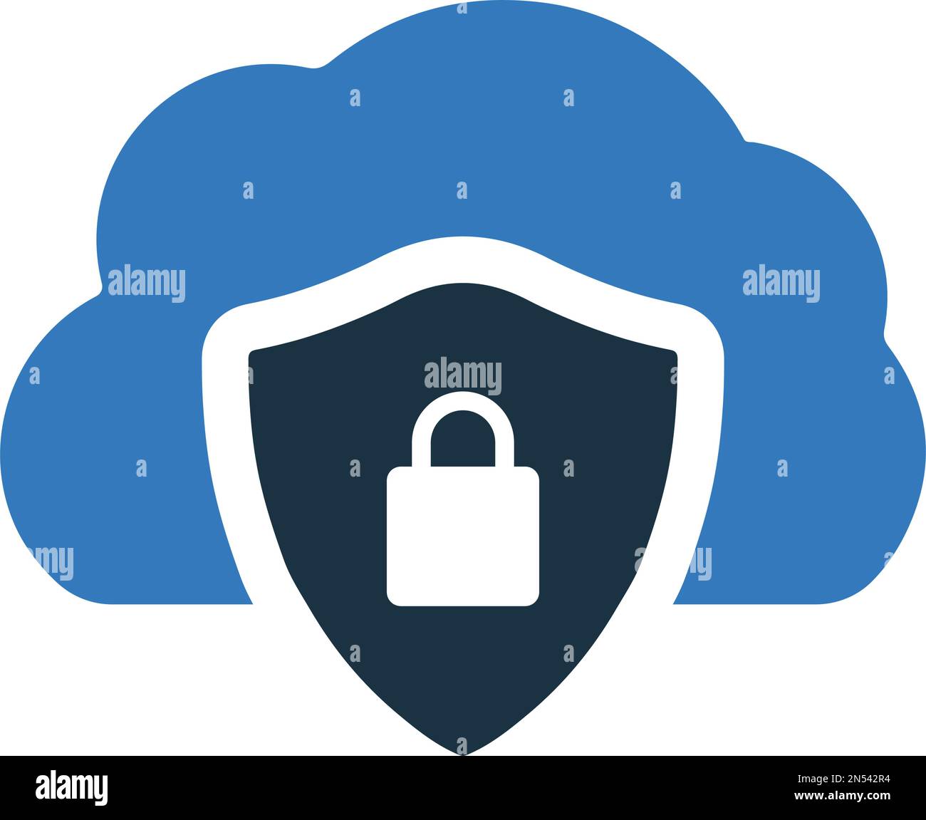 Cloud, safety, security icon - Simple editable vector EPS file Stock ...