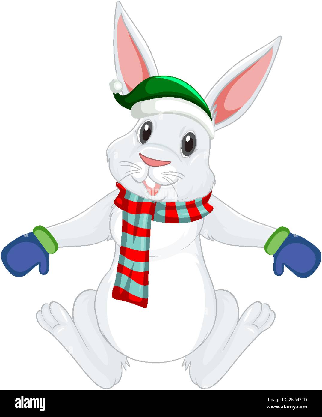 Winter Rabbit Cartoon