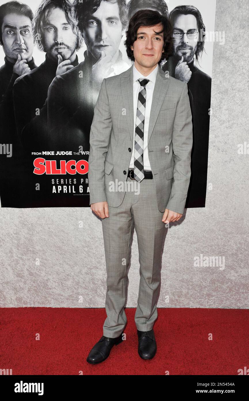 Josh Brener arrives at the LA Premiere of "Silicon Valley" on Thursday ...