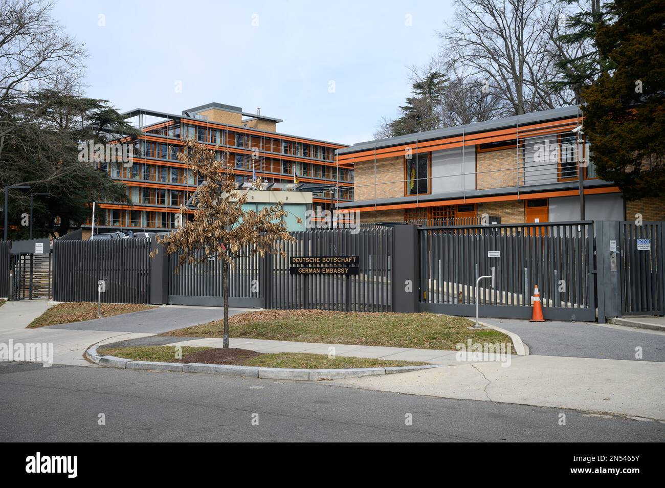 Washington, DC, USA. 07th Feb, 2023. The entrance to the Embassy of the ...